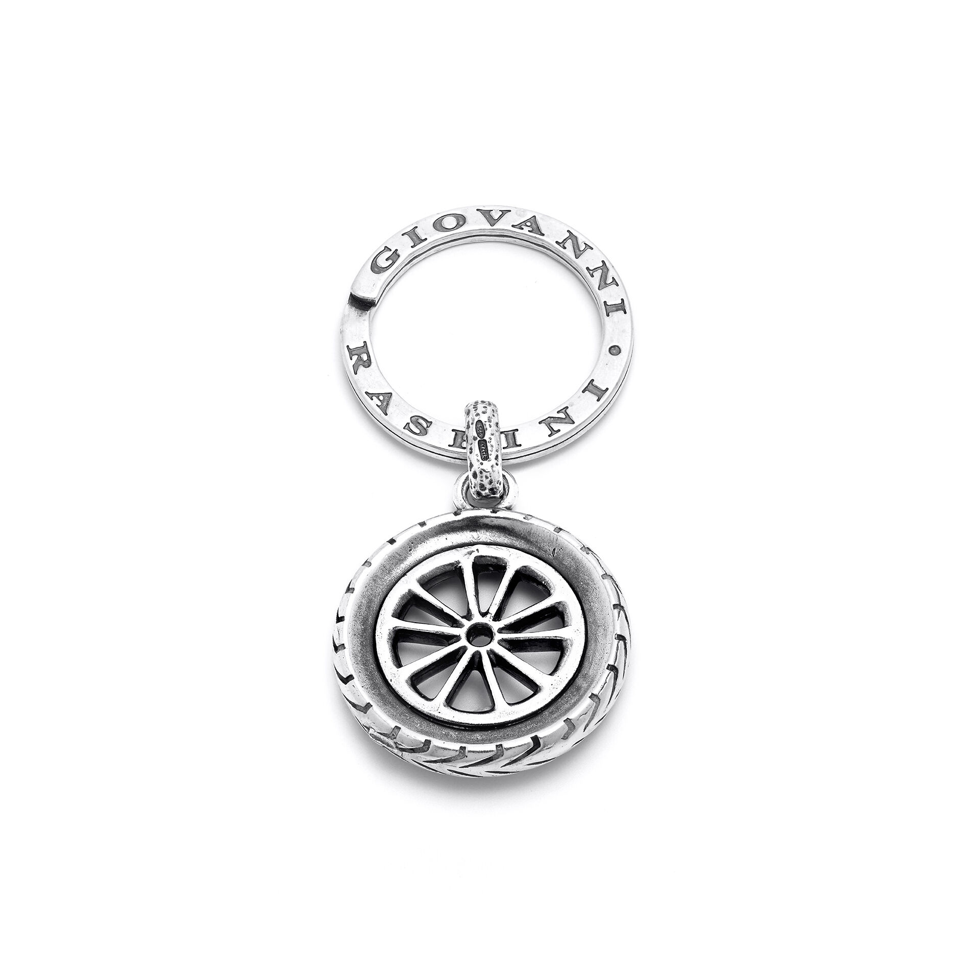 Wheel Key Ring in Sterling Silver | Giovanni Raspini
