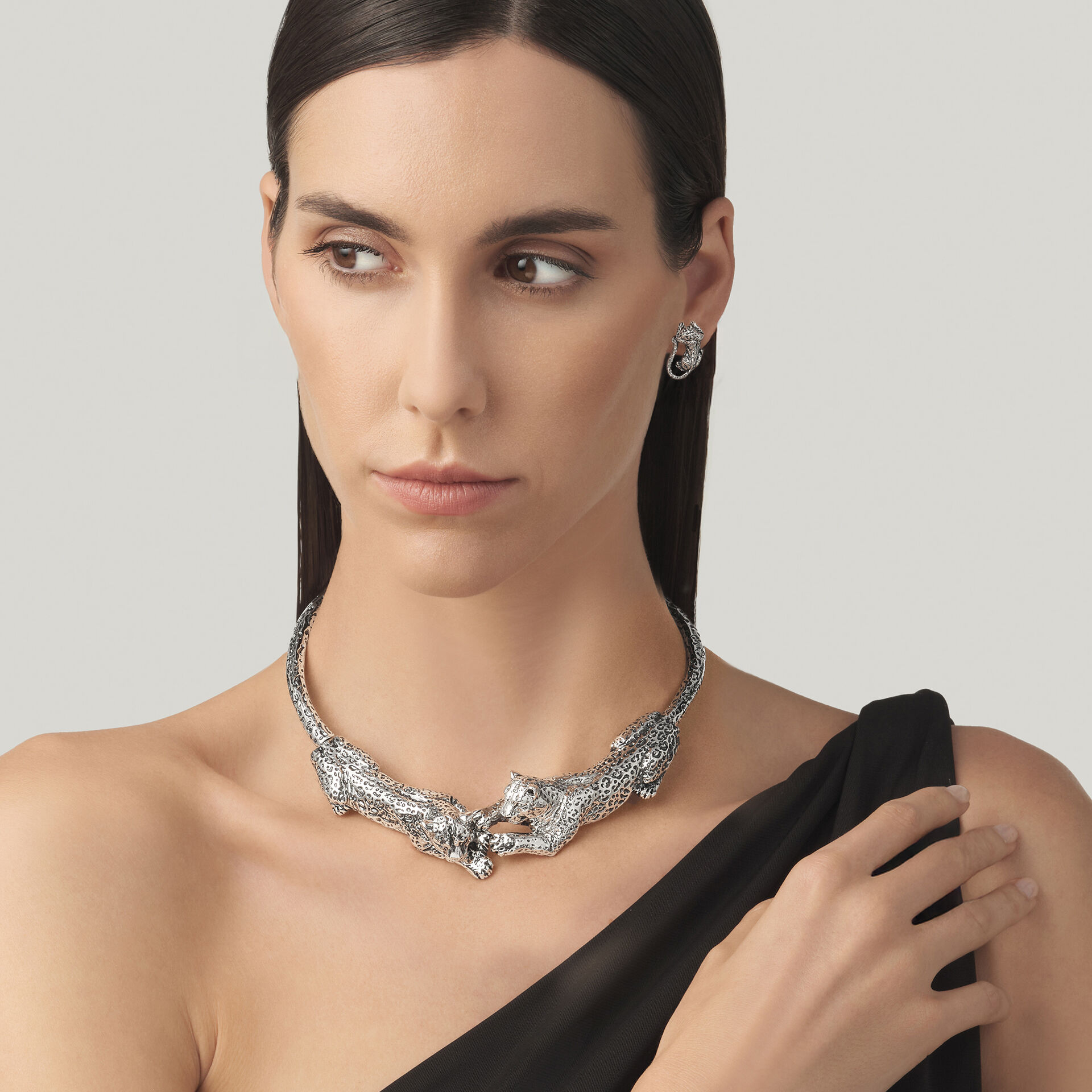 Leopards Set in Sterling Silver | Giovanni Raspini