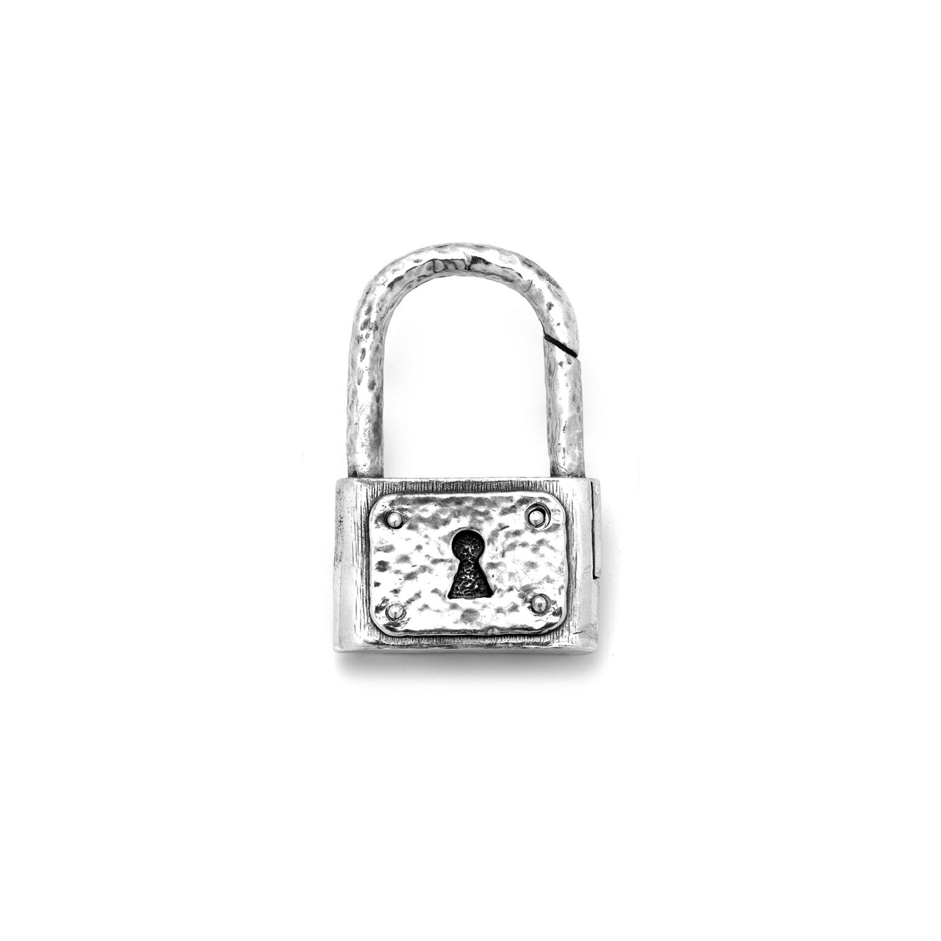Padlock Key Ring in Sterling Silver | Giovanni Raspini