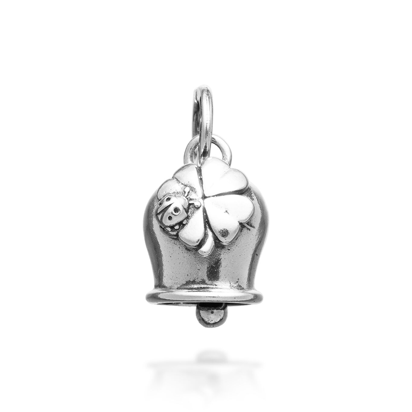 Charm Campanilla Trébol de Cuatro Hojas in Plata 925 | Giovanni Raspini