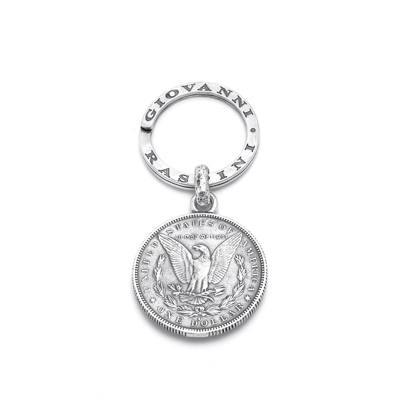 Coin Key Ring in Sterling Silver | Giovanni Raspini