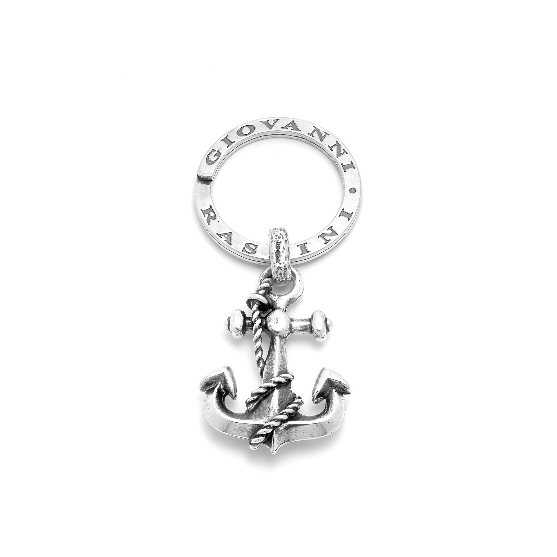 Anchor Key Ring in Sterling Silver | Giovanni Raspini