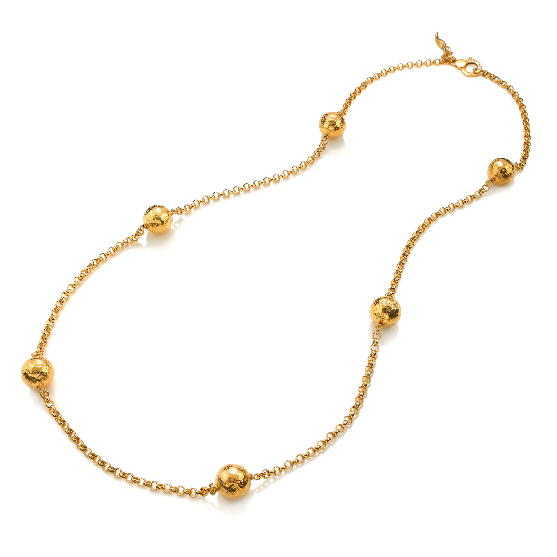 Super Bowl Spheres Longuette in Gold-plated Sterling Silver | Giovanni ...