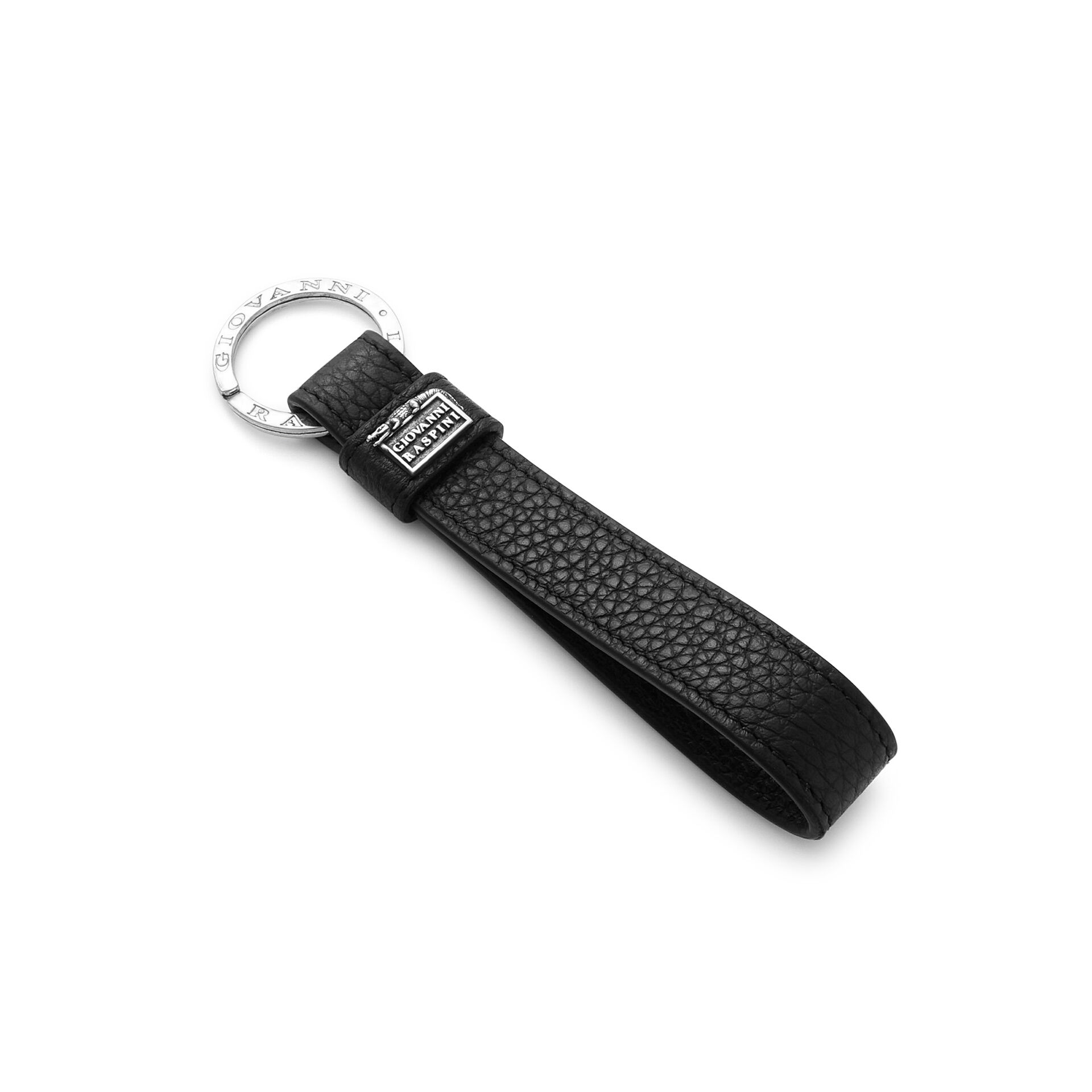 Embossed Leather Key Ring in Embossed calf leather | Giovanni Raspini