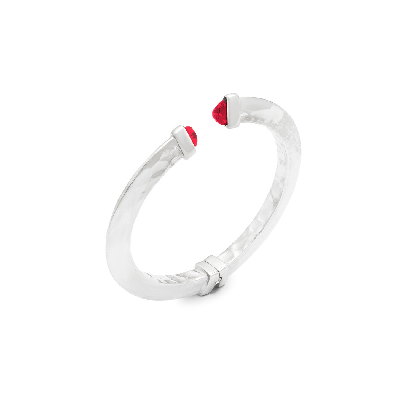 Red Blade Small Bangle in Sterling silver with red crystals | Giovanni ...