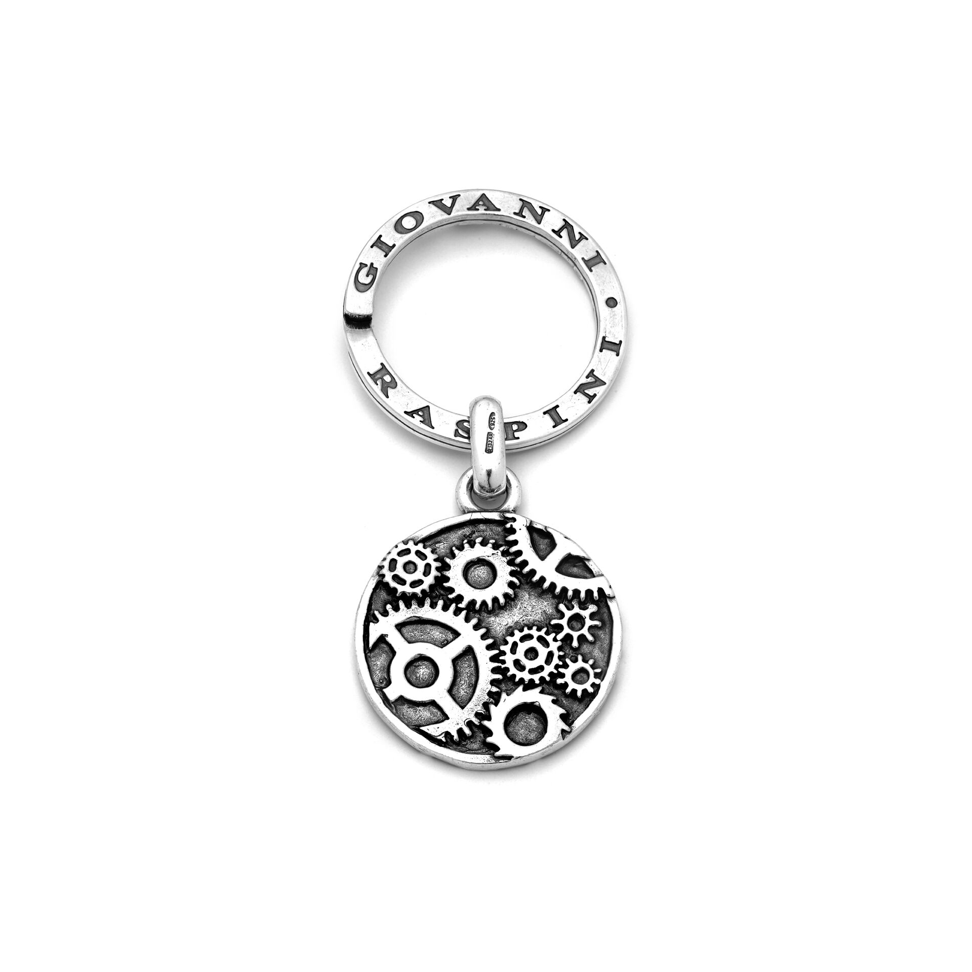 Gears Key Ring in Sterling Silver | Giovanni Raspini