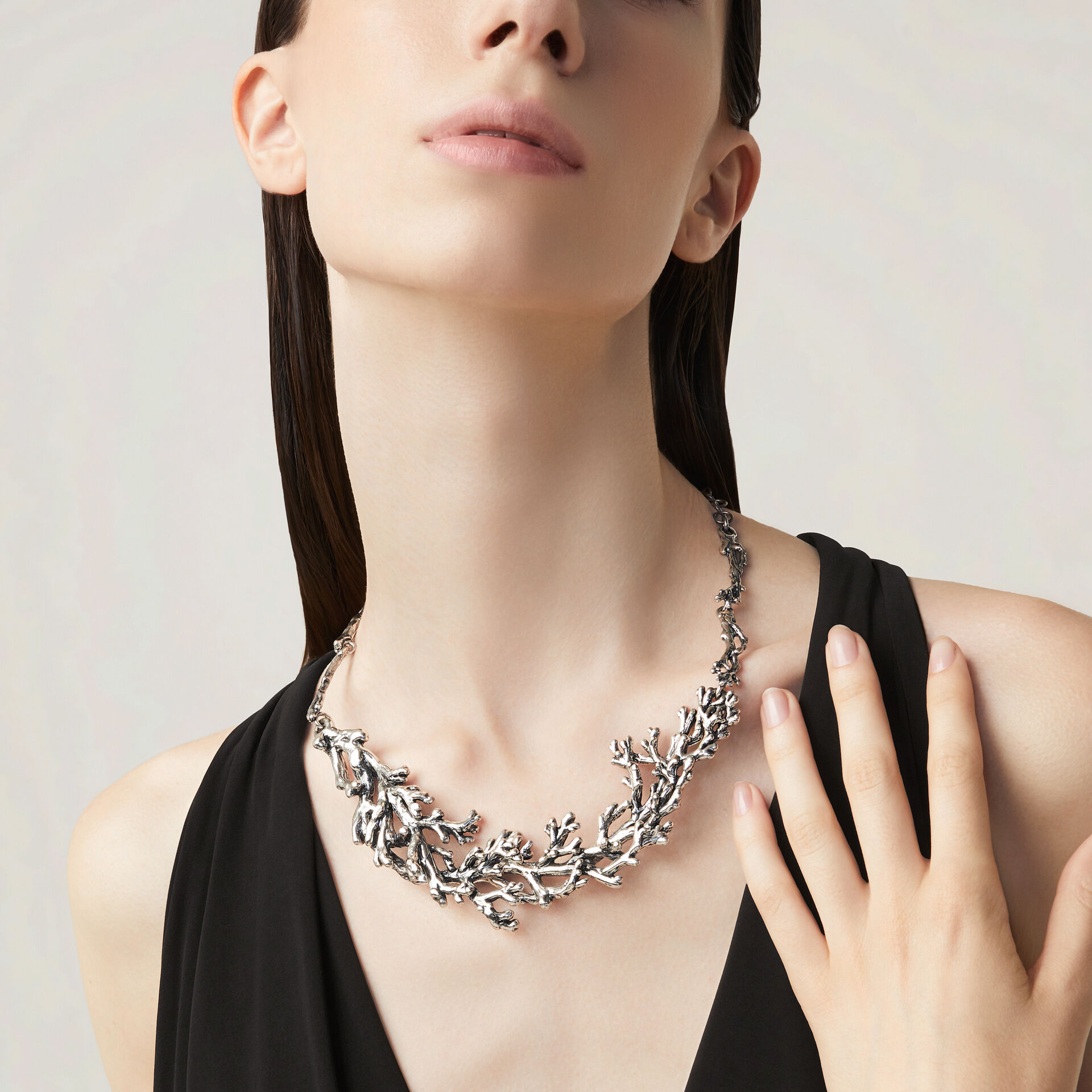 Collier Corail fin in Argent massif | Giovanni Raspini